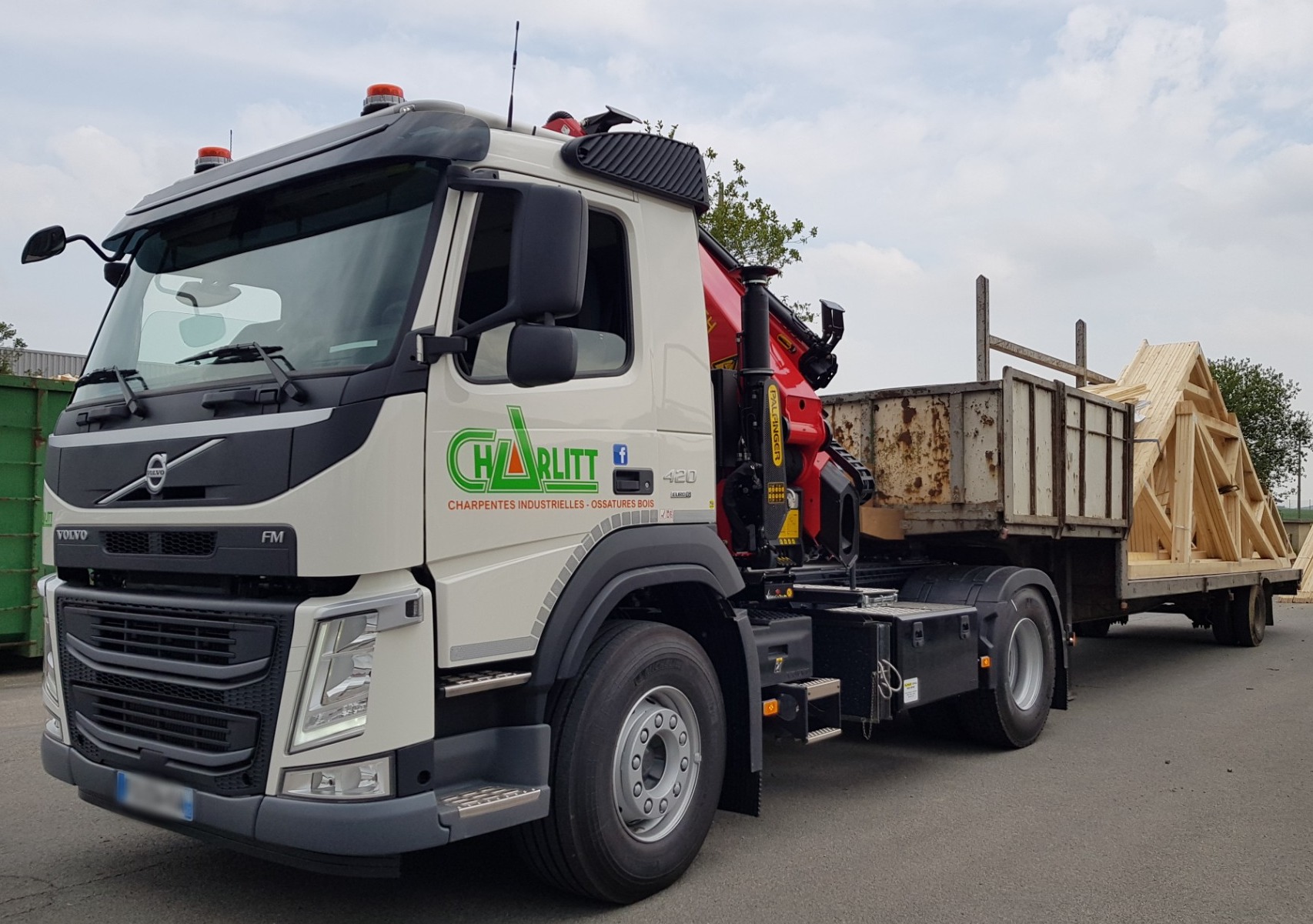 Fabrication, Pose de Charpente Industrielle Bois Calais, Berck 62