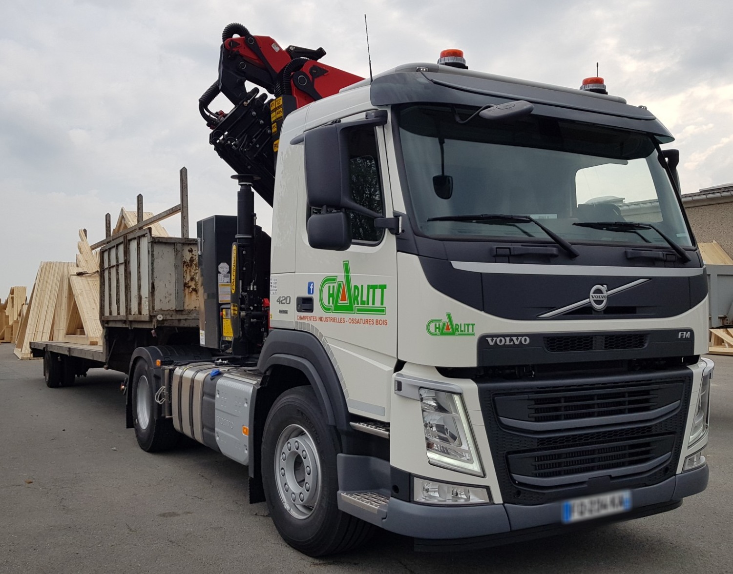 Fabrication, Pose de Charpente Industrielle Bois Calais, Berck 62