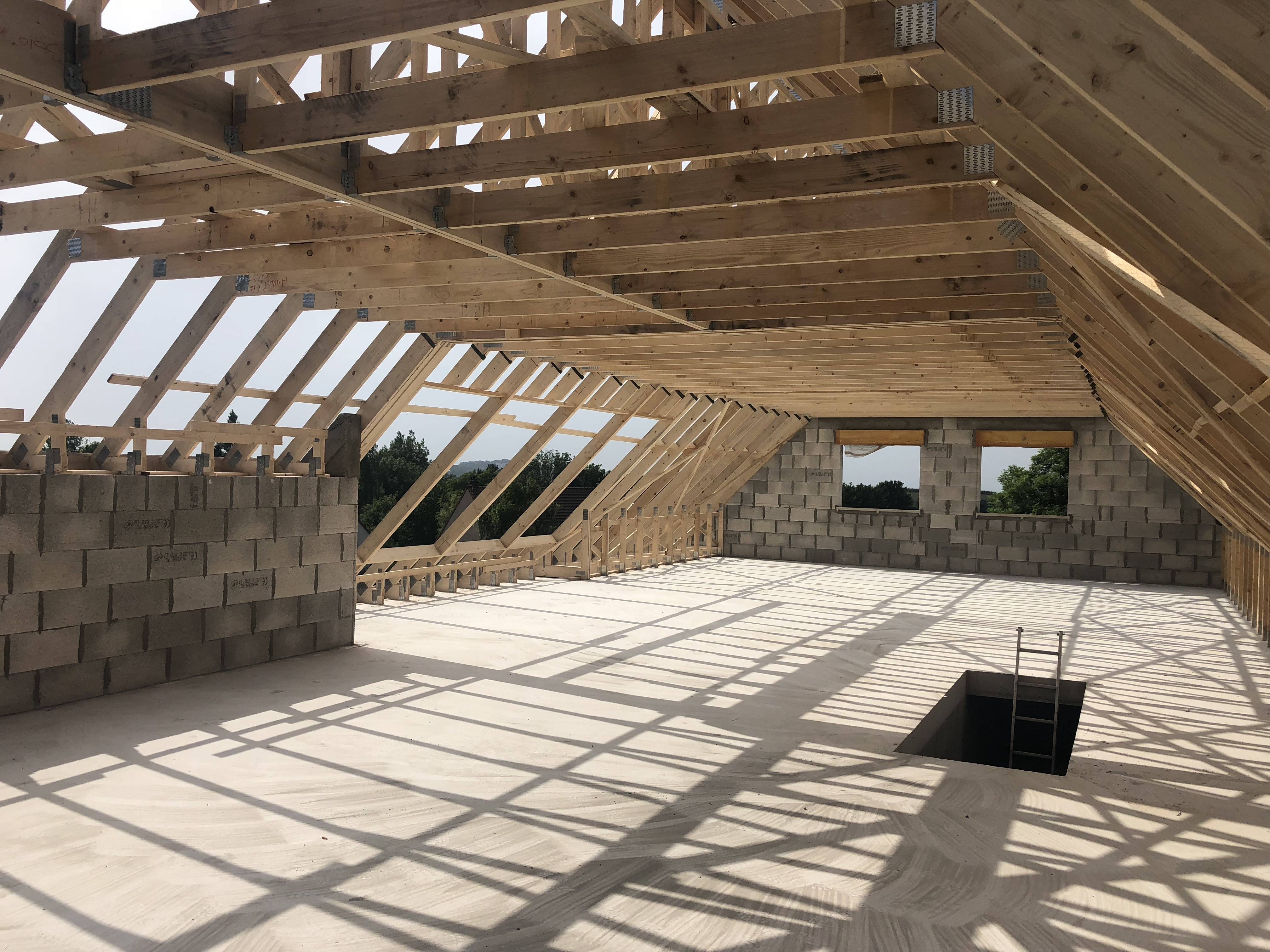 Fabrication, Pose de Charpente Industrielle Bois Calais, Berck 62